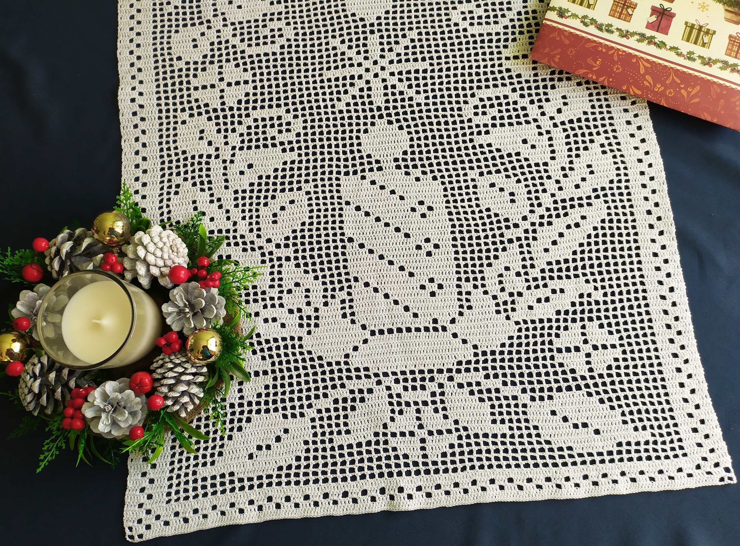 Filet Crochet Doily Pattern PDF Crochet Centerpiece Pattern Crochet ...