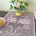 Roses Filet Crochet Doily Filet Crochet Table Runner Crochet Runner ...