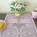 Roses Filet Crochet Doily Filet Crochet Table Runner Crochet Runner ...