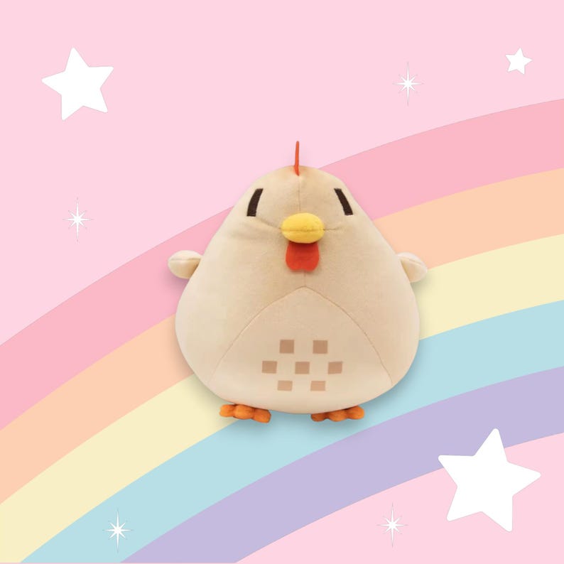 Stardew Valley Chicken Plush - Kawaii Plush - Funny Plush - Stuffed ...