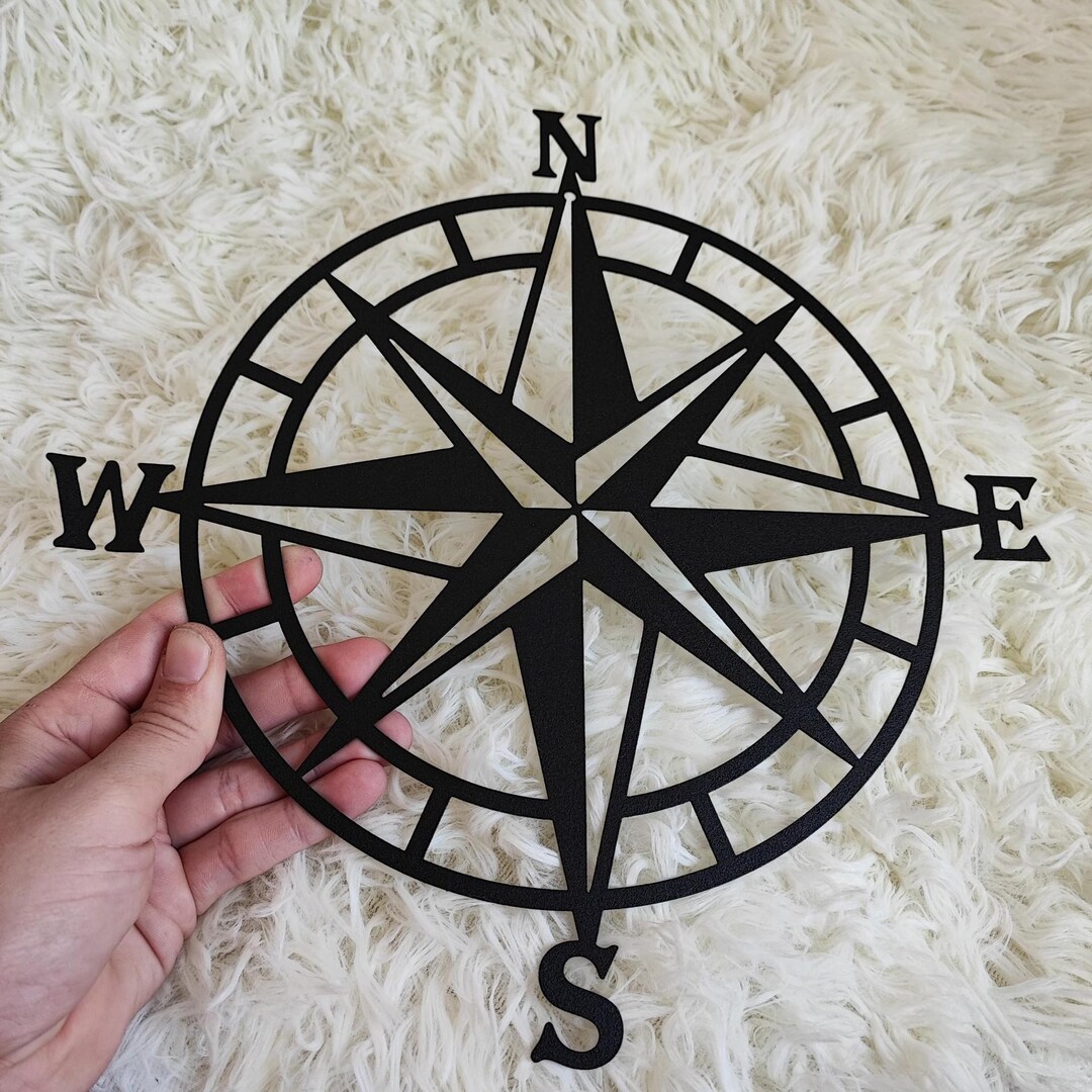 Metal Cardinal Points Wall Decor Metal Wall Art Turtle Marine Waves Sea ...