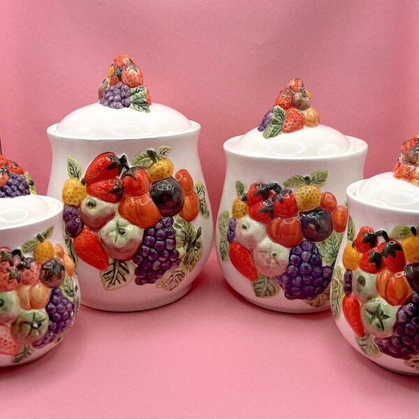 Fruit Canisters - Etsy