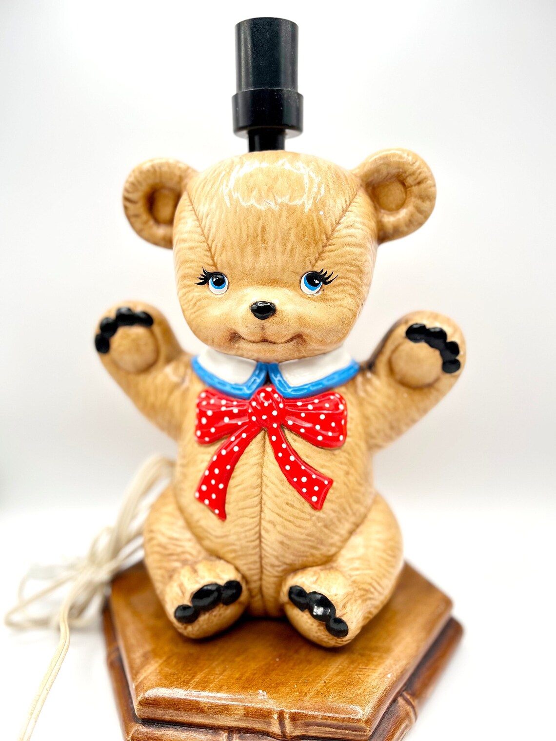1970s Kitsch Teddy Bear Lamp Vintage Nursery Decor - Etsy