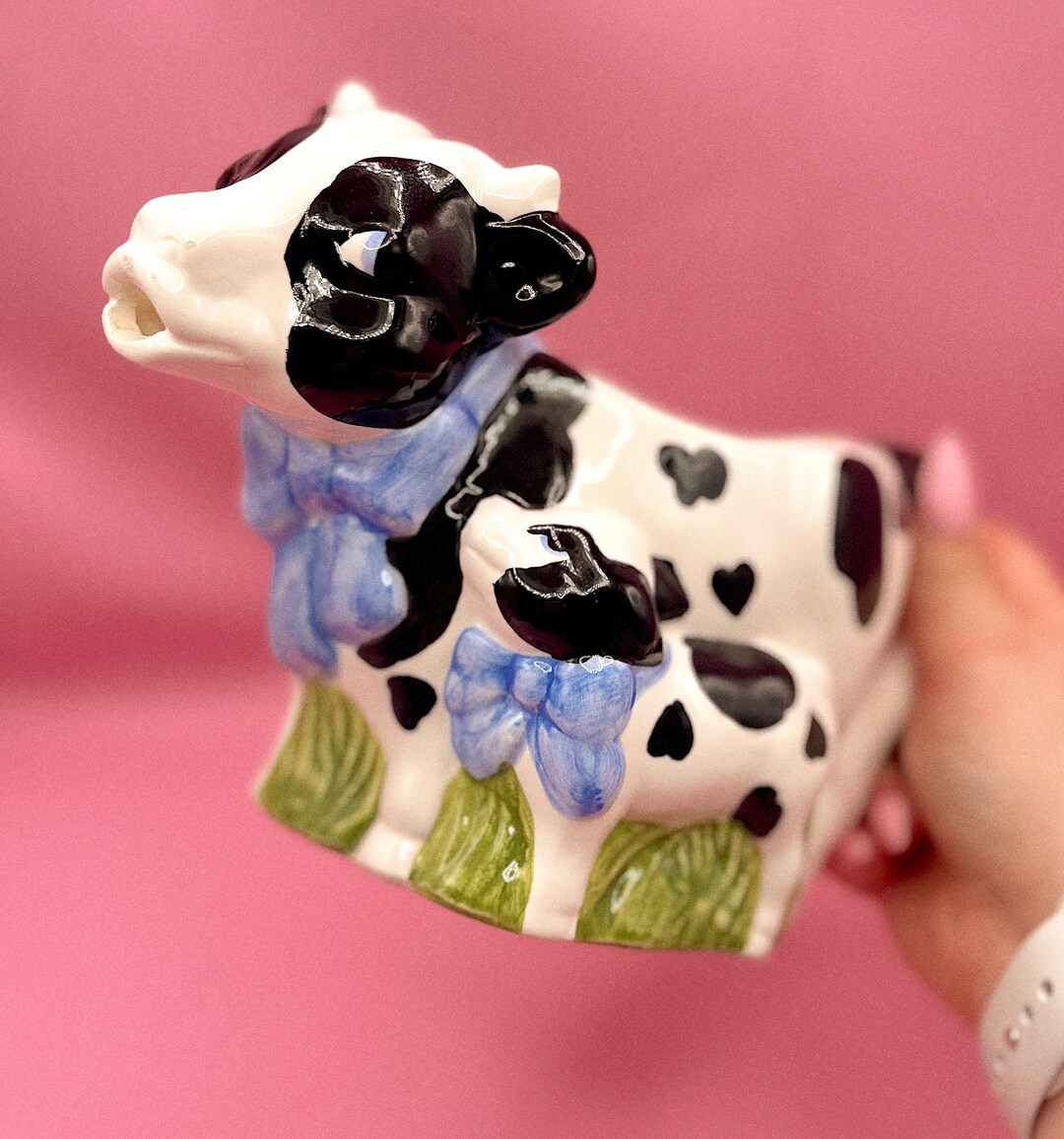 Vintage Teleflora Ceramic Cow and Calf Creamer | Farmhouse Kitchen ...