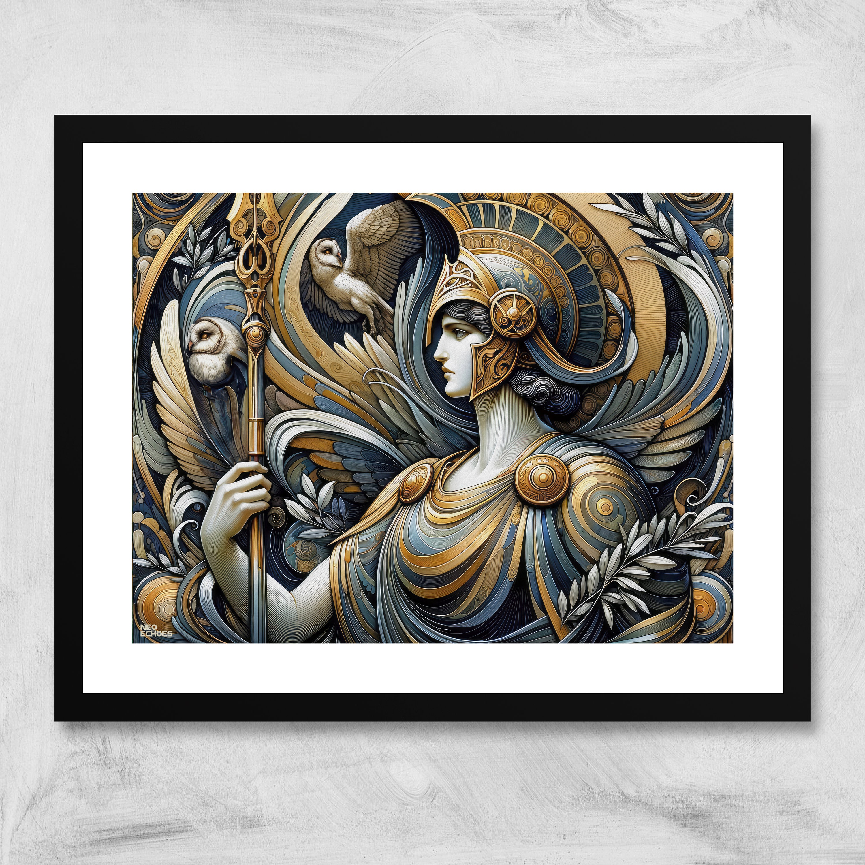 Athena Mythology Art Print, Athena, Goddess of Heroic Endeavor, Wall ...