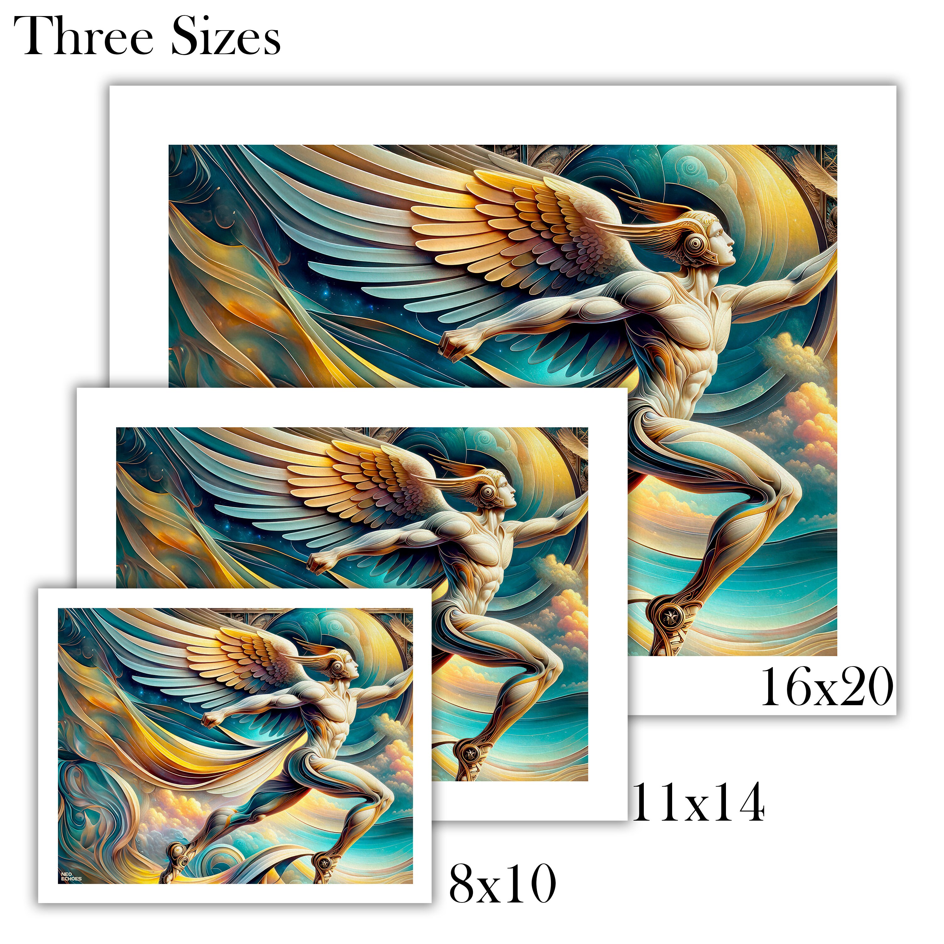 Mythology Art Print, Poseidon, Wall Art Decor, Poster Print, Fantasy ...