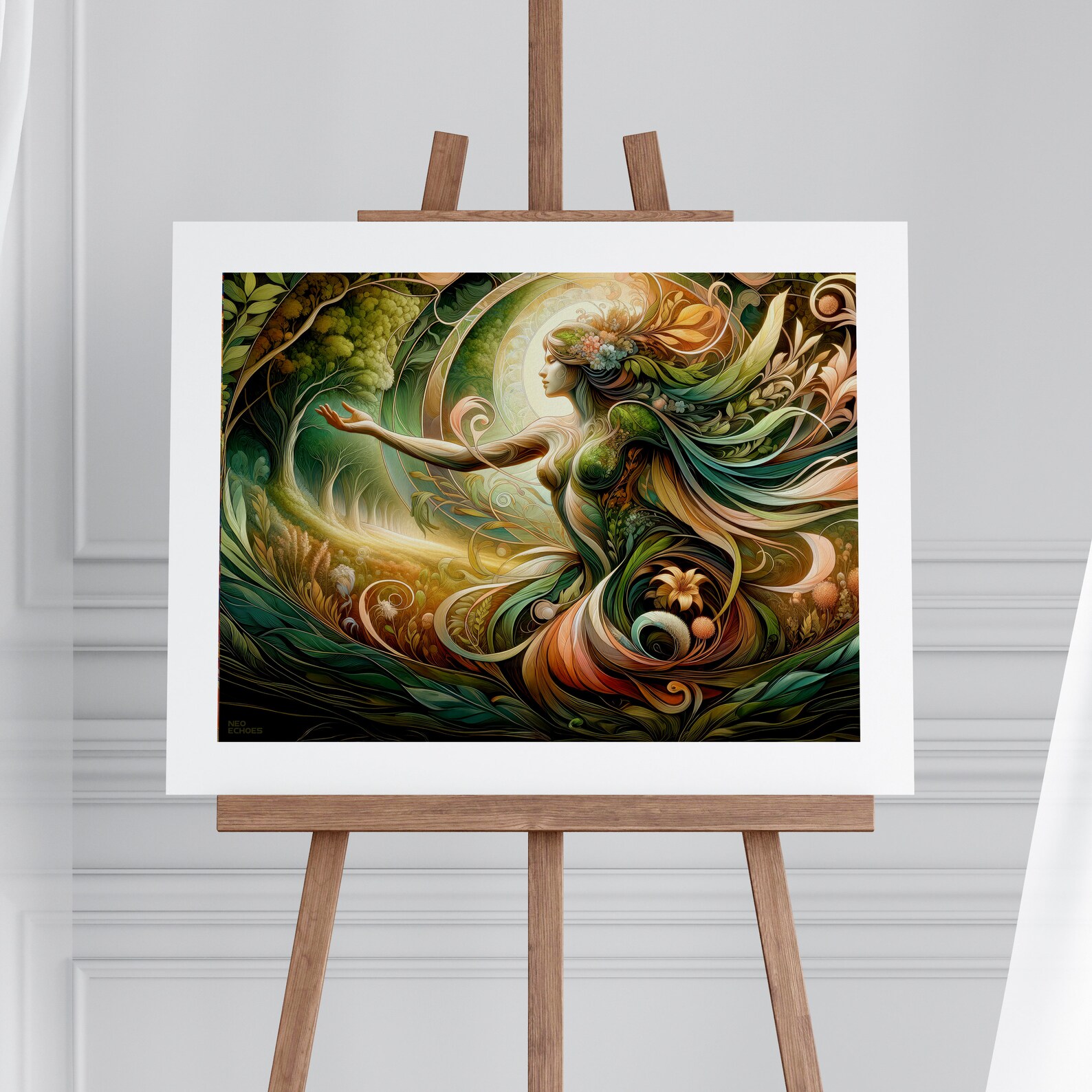 Gaia, Mythology Art Print Gaia, Personification of the Earth, Wall Art ...