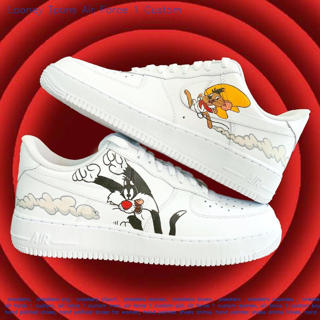 Snklooney Toons Air Force 1 Custom Custom Shoes Men, Custom Air Force 1 ...