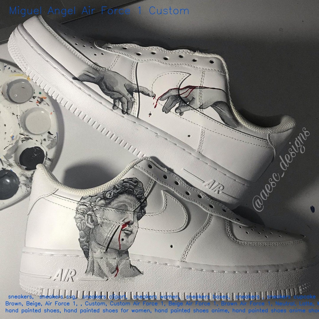 Snkmiguel Angel Air Force 1 Custom Custom Shoes Men, Custom Air Force 1 ...