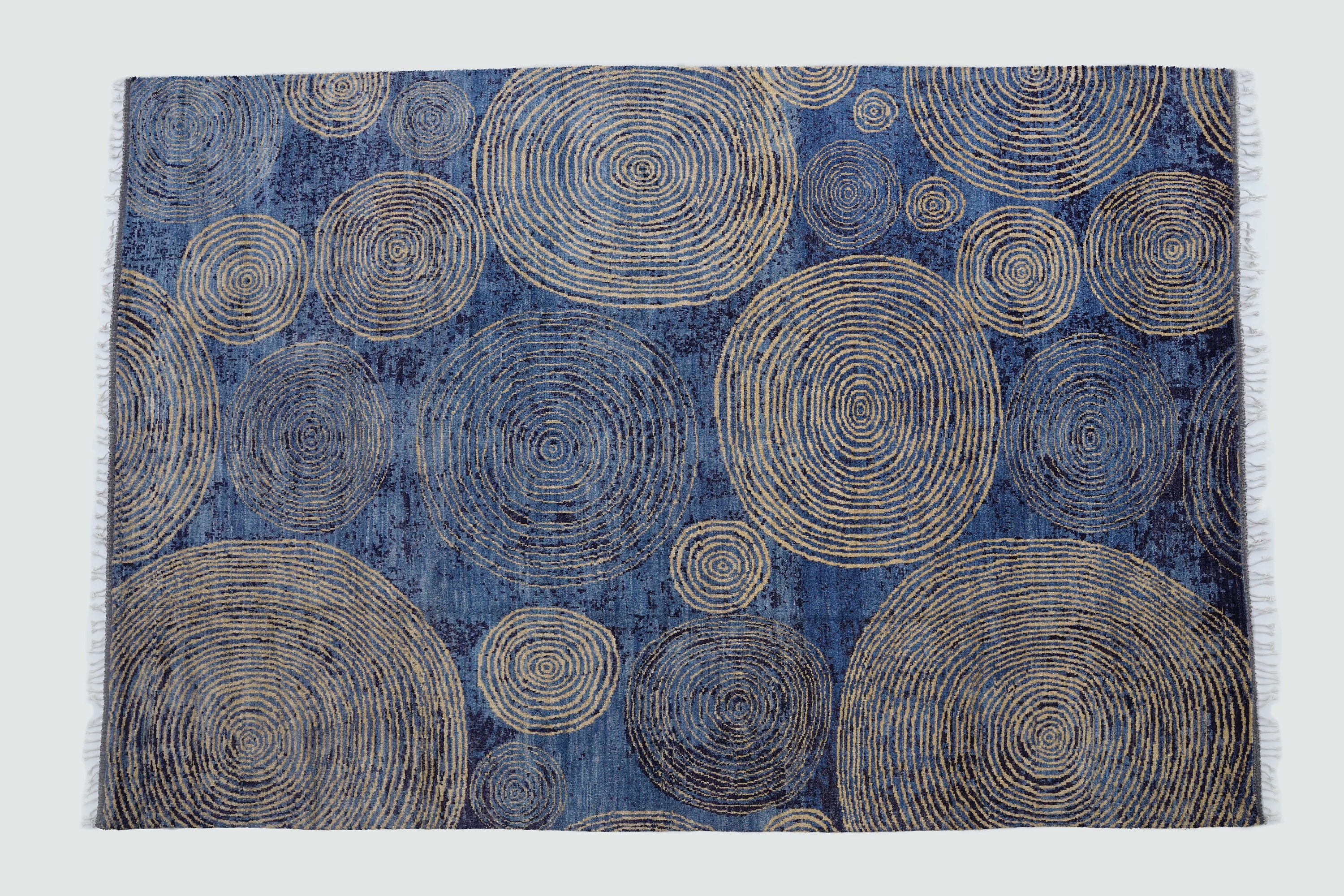 Large Modern Moroccan Berber Rug Blue 17.4x11.7 Ft, Wool Rectangle ...