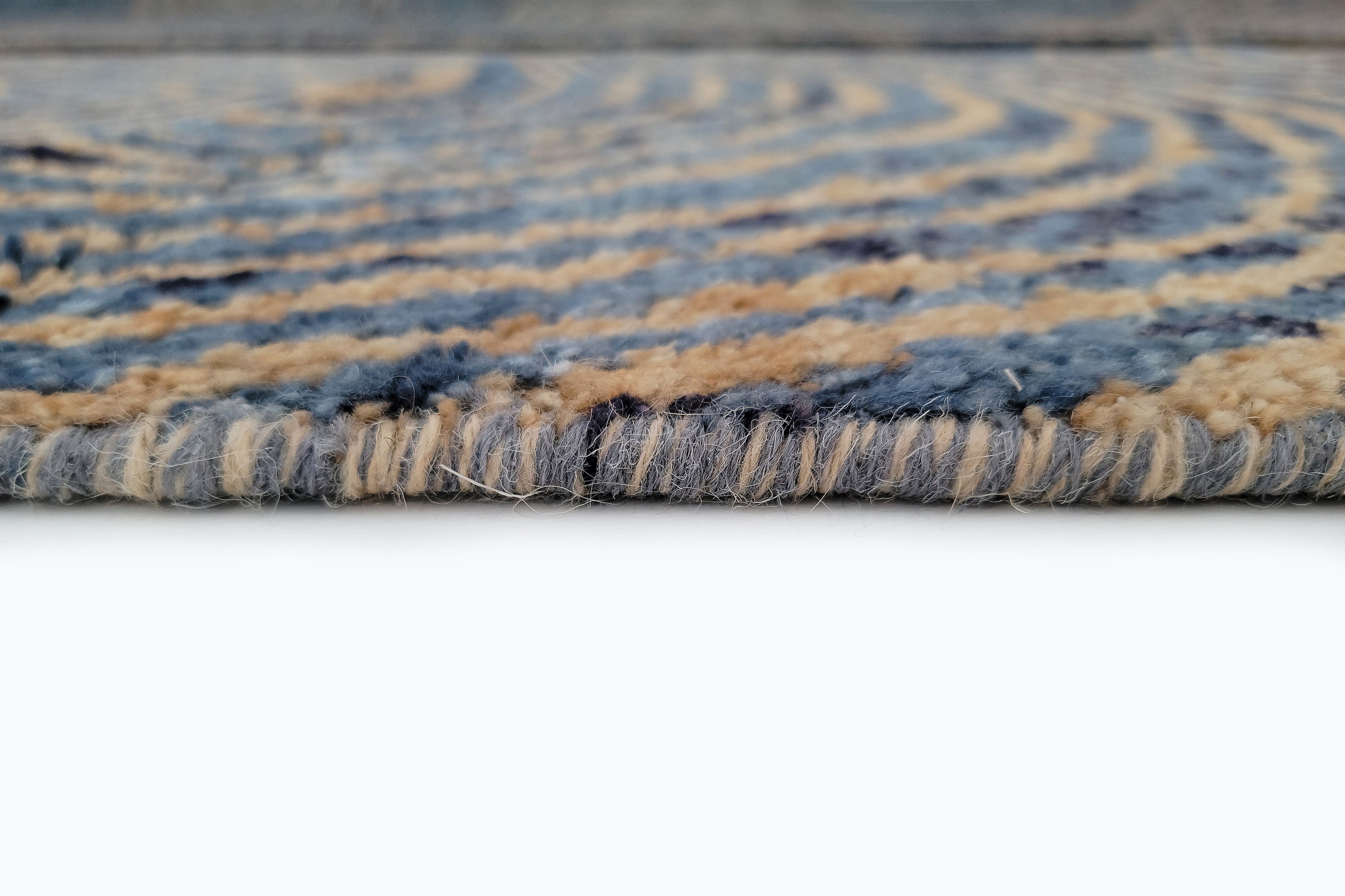 Large Modern Moroccan Berber Rug Blue 17.4x11.7 Ft, Wool Rectangle ...