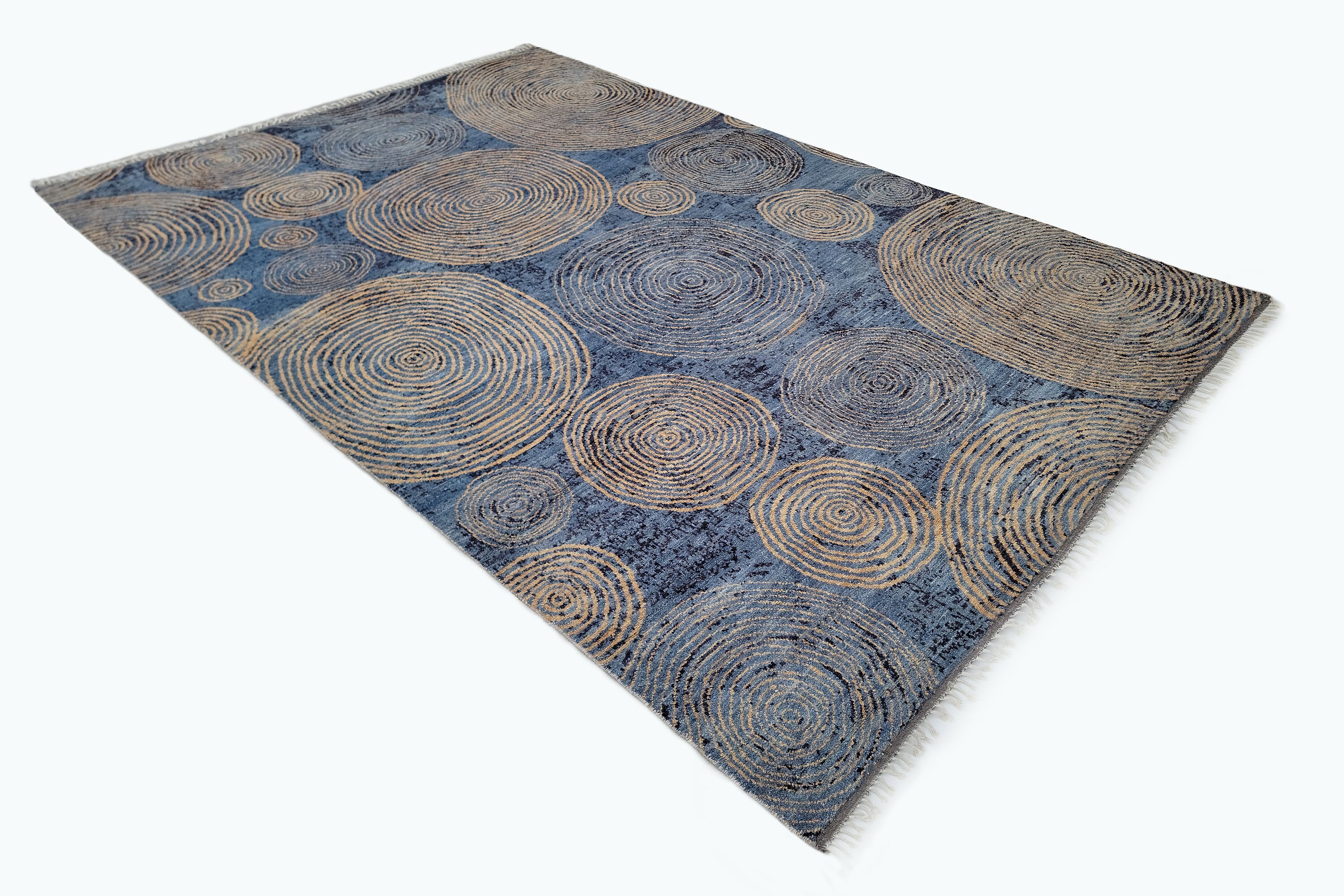 Large Modern Moroccan Berber Rug Blue 17.4x11.7 Ft, Wool Rectangle ...