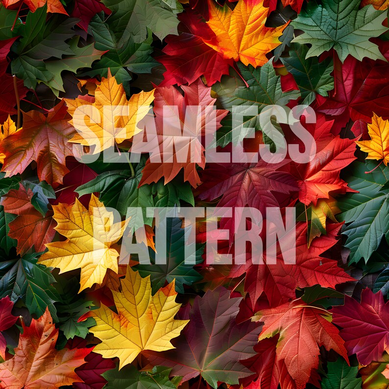 Autumn Leaves Seamless Patterns Endless High Quality Print Design All ...