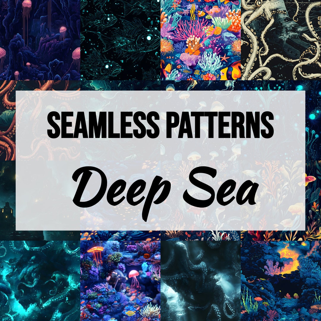 Deep Sea Seamless Patterns - Etsy