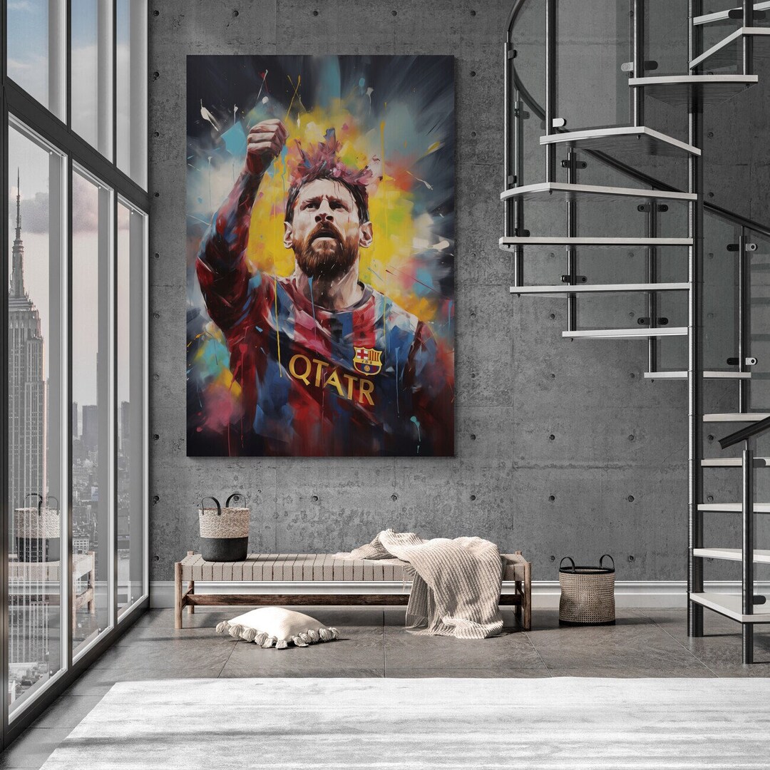 Lionel Messi Hands up Poster Print Soccer Football Player Argentina ...