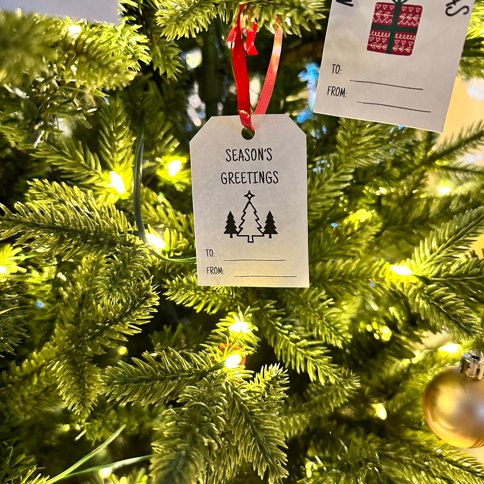 Christmas Gift Tags Christmas Favor Tags Holiday Gift Tags Merry ...