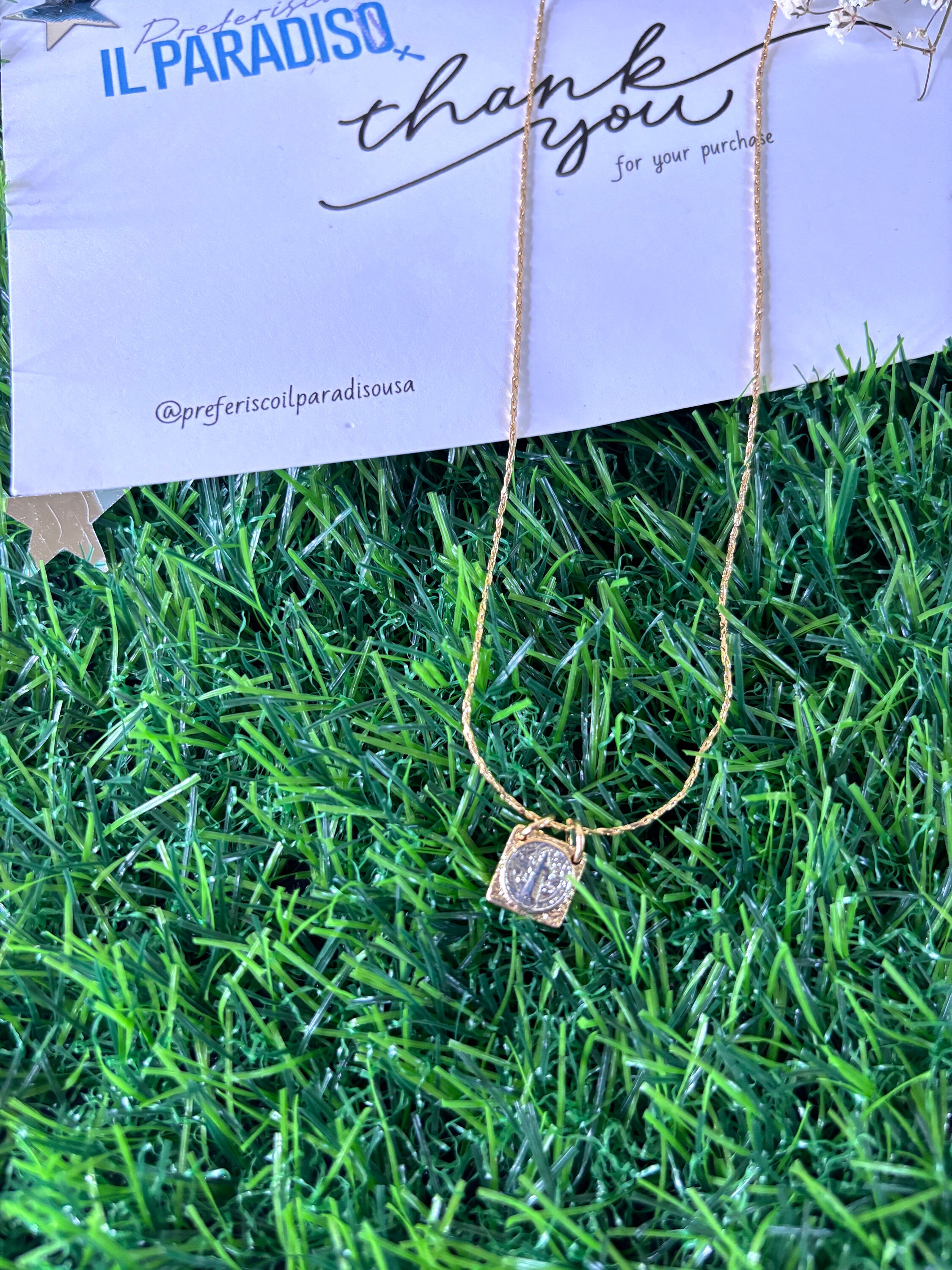 Scapular Collection Pendant Necklace Gold Plated / Escapulario De San ...