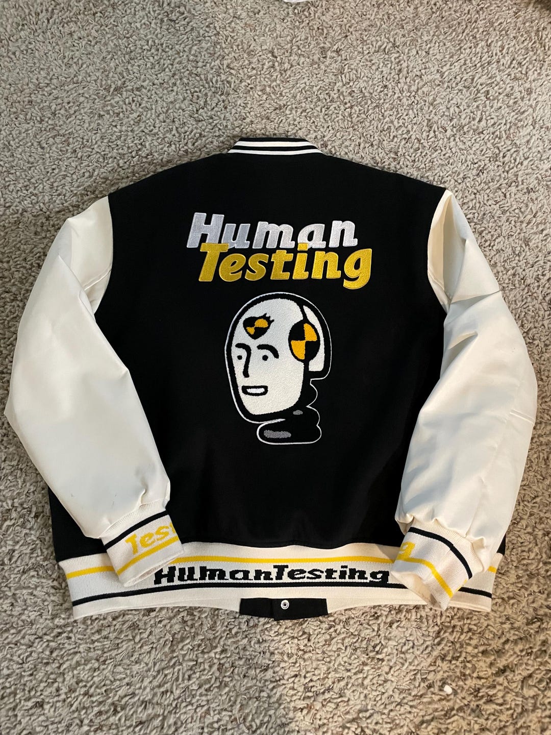 Human Made X Asap Rocky X Nigo Varsity Human Testing Jacket, Size XXL ...