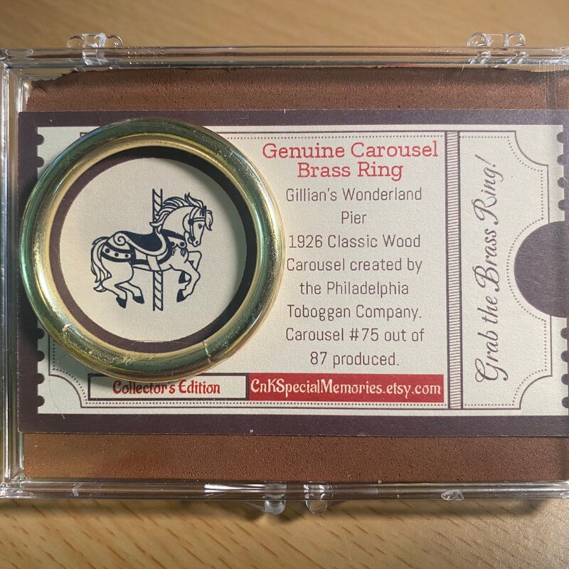Carousel Brass Ring - Etsy