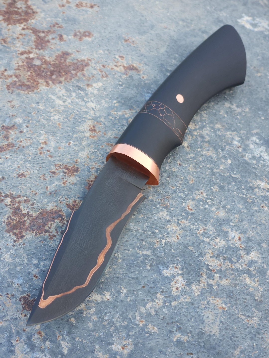 Copper San Mai Knife (cu-mai) | Hand Forged | Handmade in the USA - Etsy