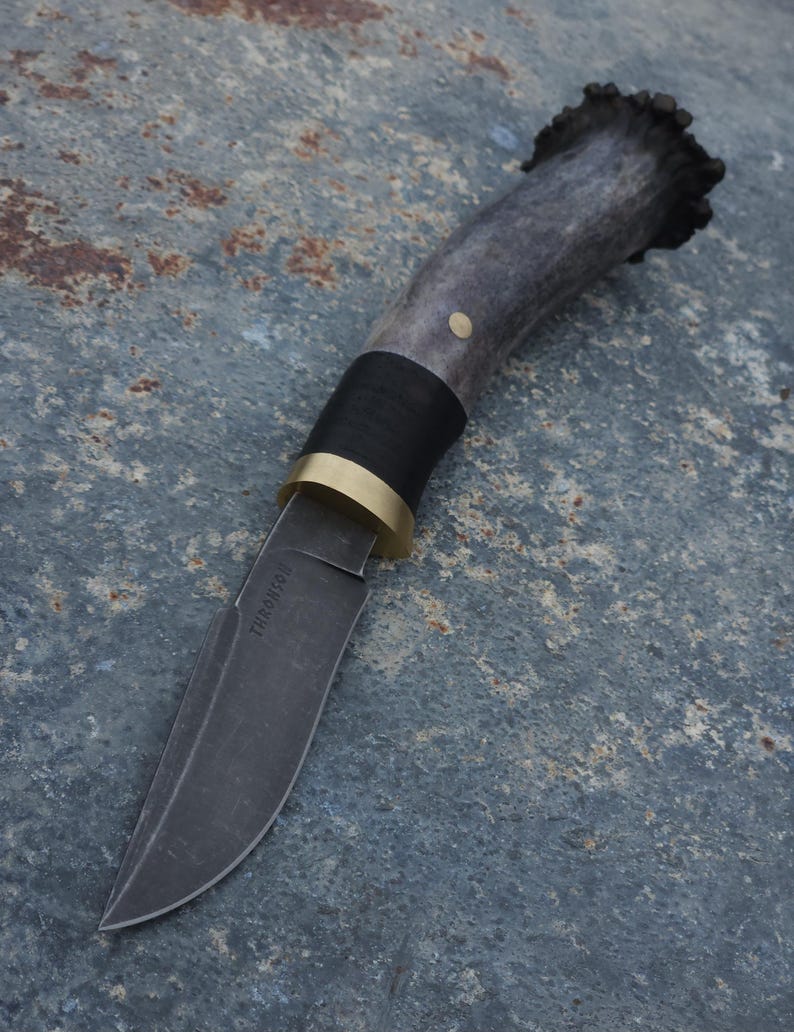 Drop Point Hunting Knife | Made in Montana | Handmade in the USA - Etsy
