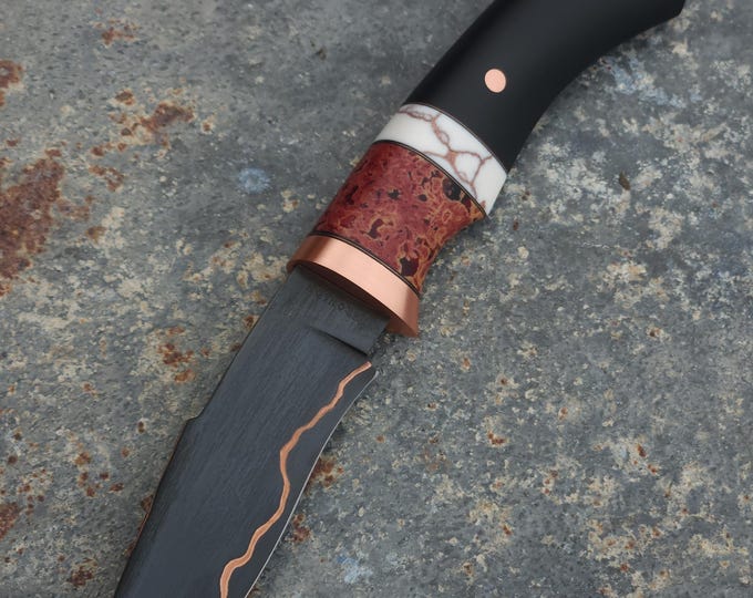 Copper San Mai Knife (cu-mai) | Hand Forged | Handmade in the USA - Etsy