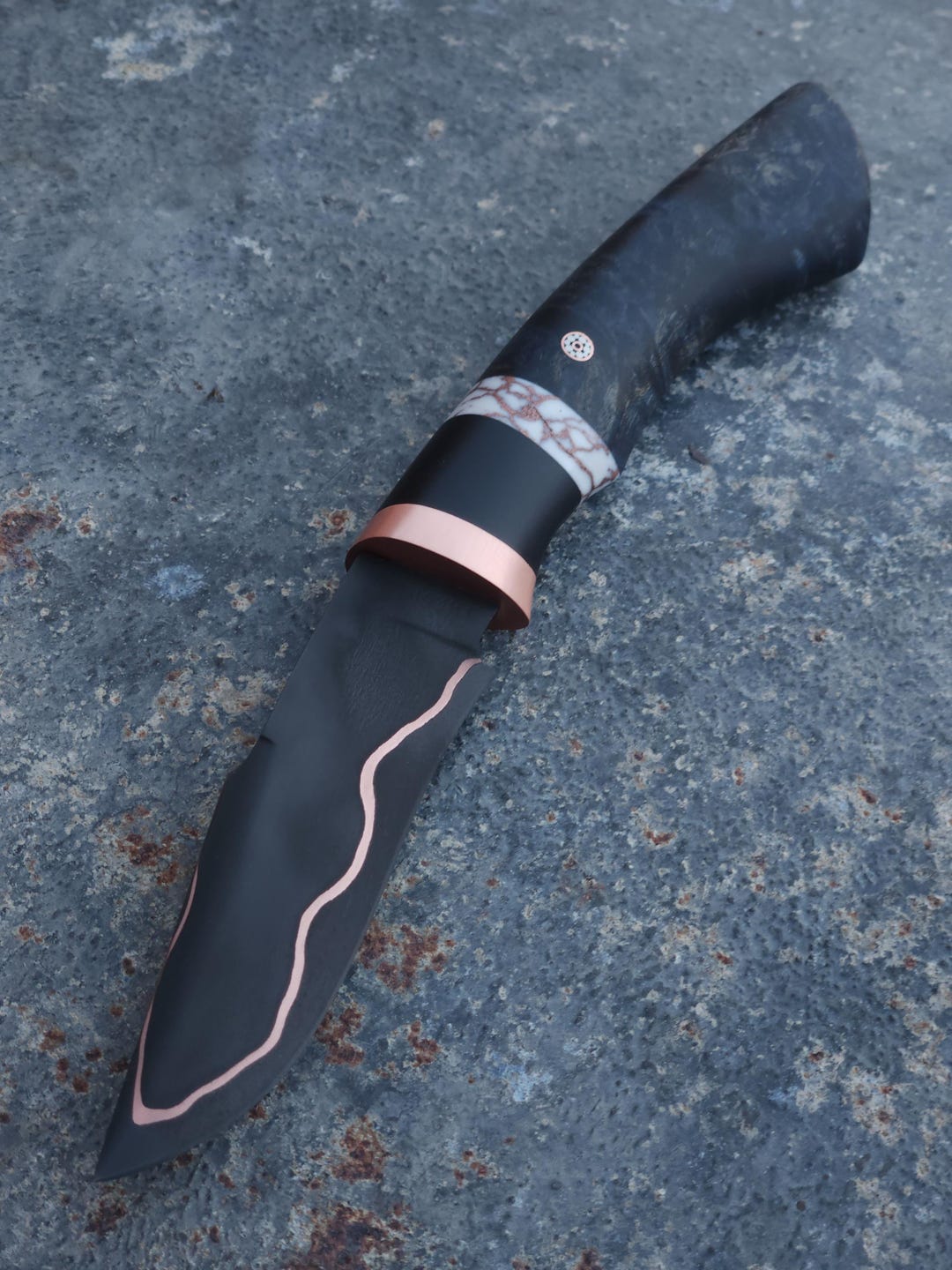 Copper San Mai Knife cu-mai Hand Forged Handmade in the USA - Etsy