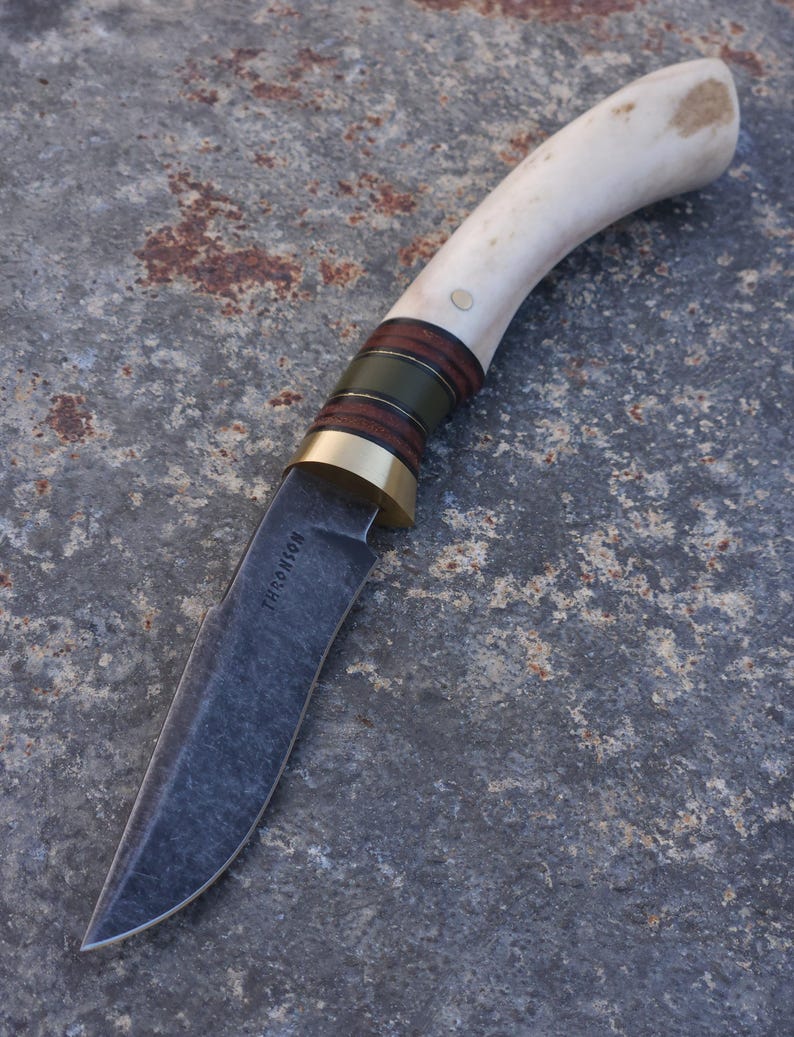 Drop Point Hunting Knife | Made in Montana | Handmade in the USA - Etsy