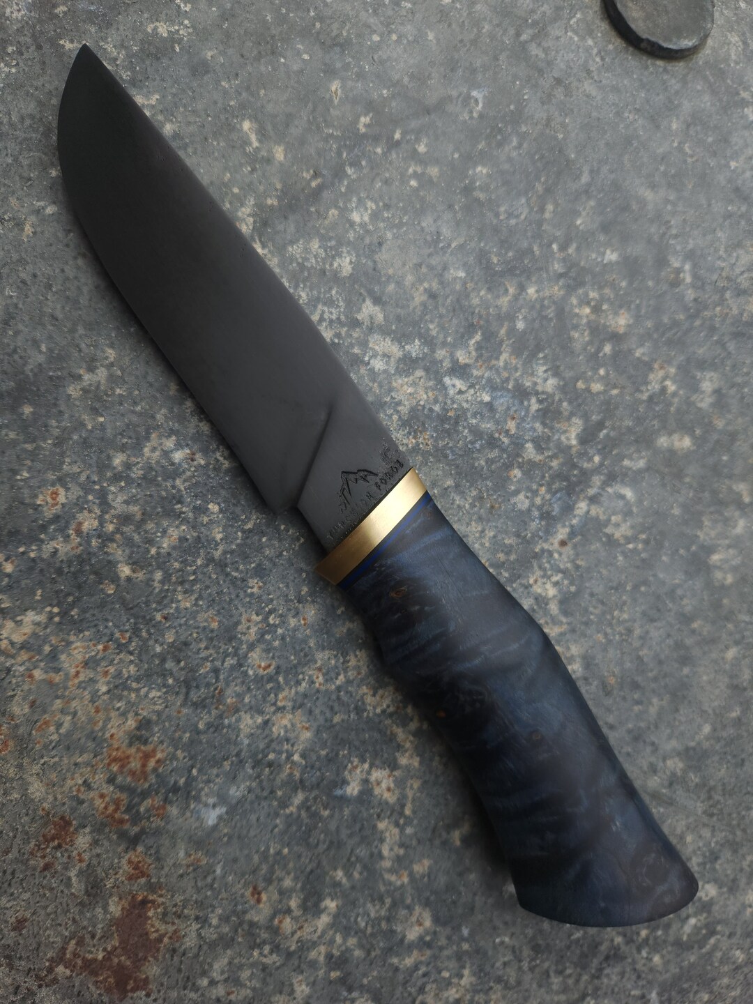 Hand Forged Fixed Blade Knife Made in Montana Handmade Made in USA - Etsy