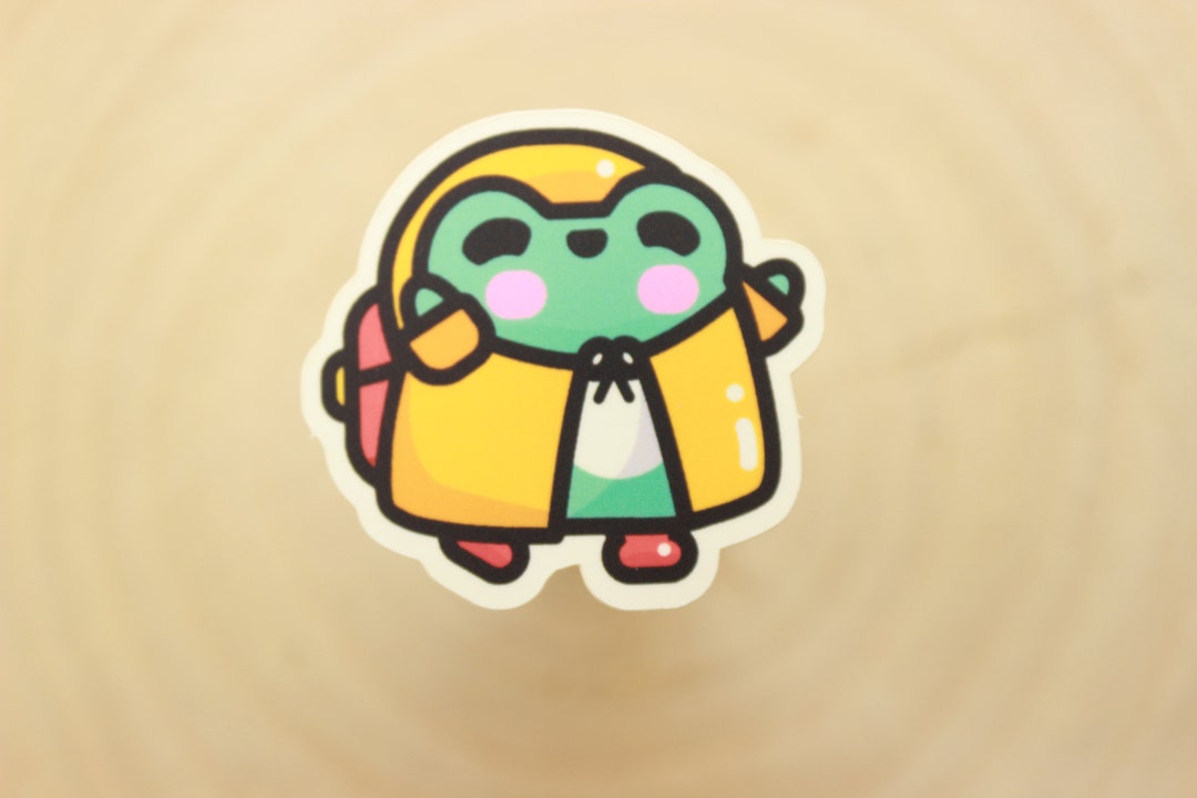 Raincoat Frog Sticker Waterproof - Etsy