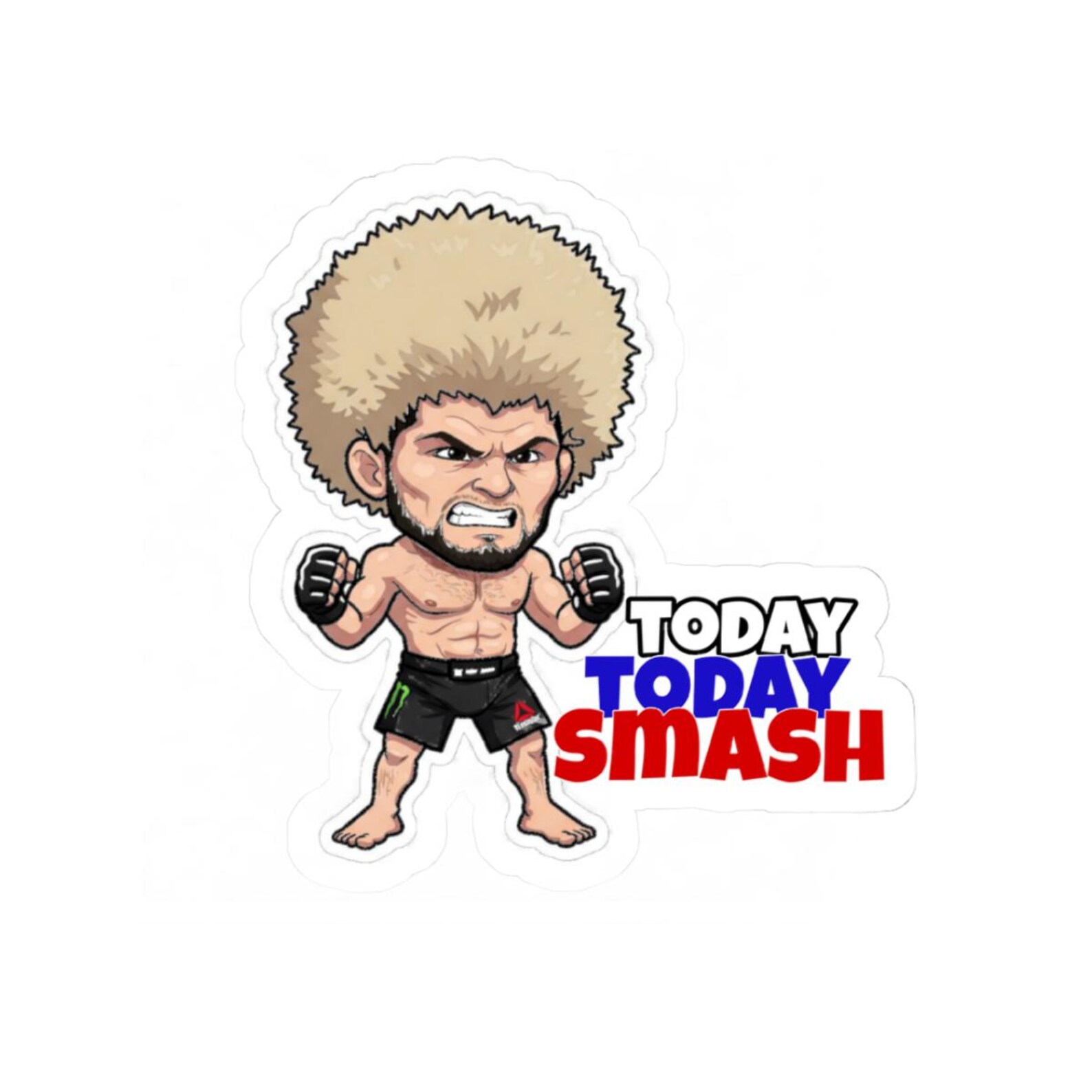 Sticker – Khabib Nurmagomedov, Today Today Smash, MMA Legend ...