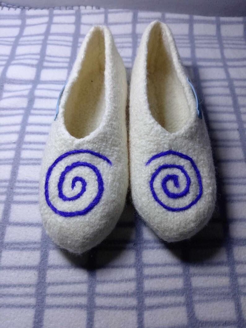 Non-slip Felt Slippers Made From Virgin Wool / *multicolor* - Etsy