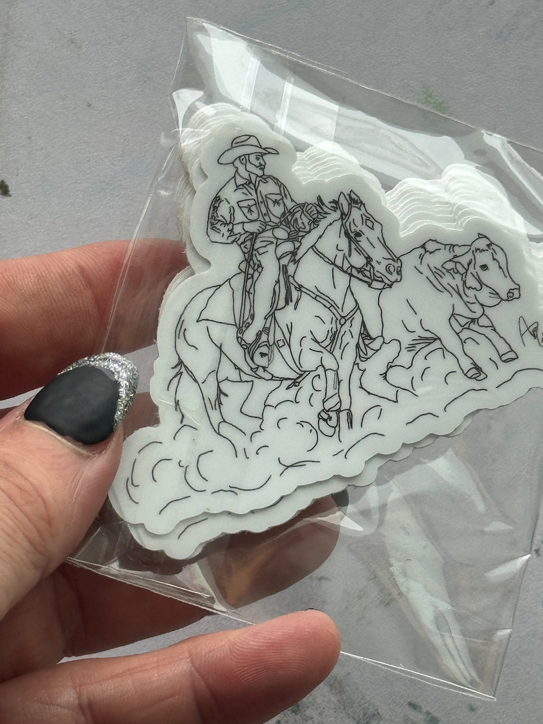 ORIGINAL SMALL Working Cow Horse 2 STICKER 3” - Etsy