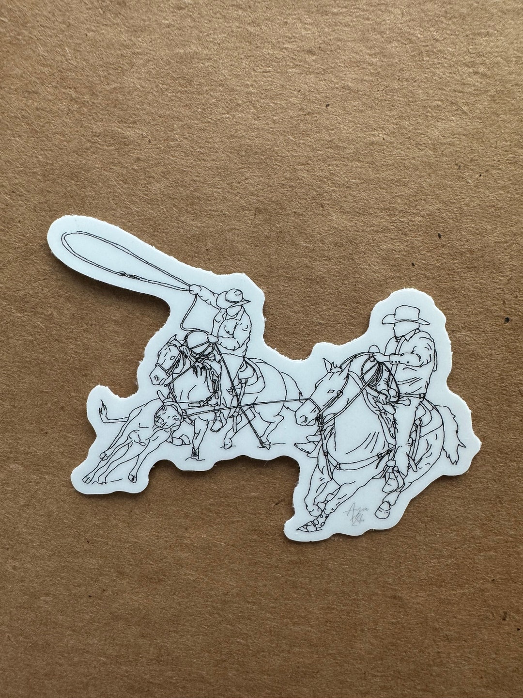 ORIGINAL Team Roping STICKER 3 - Etsy