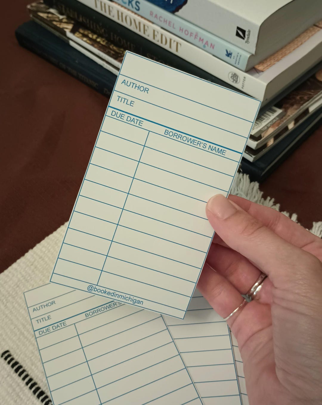 Printable Library Book Cards - Etsy