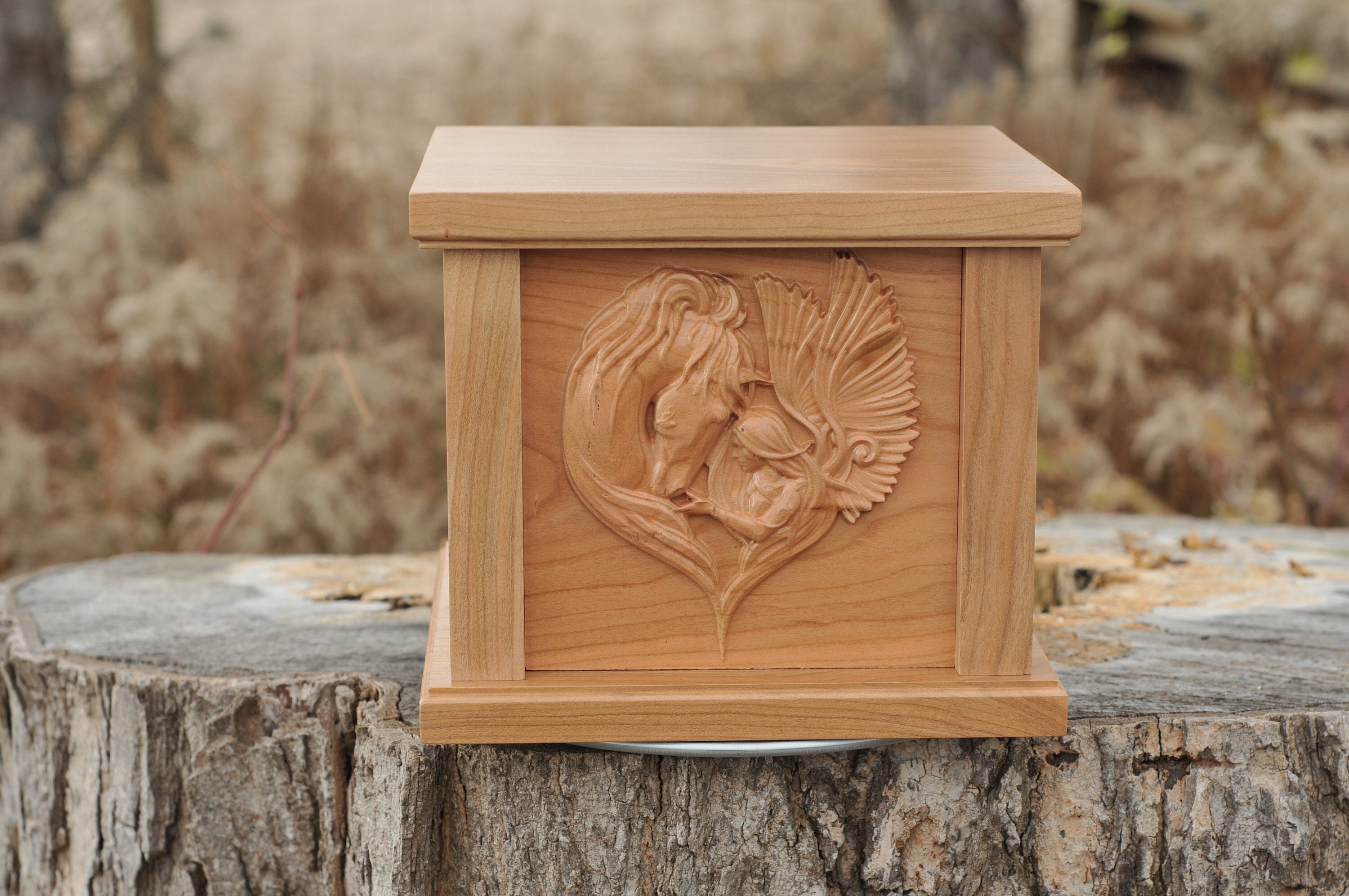 Custom Horse Engraved Cremation Urn, Equine Memorial Keepsake ...