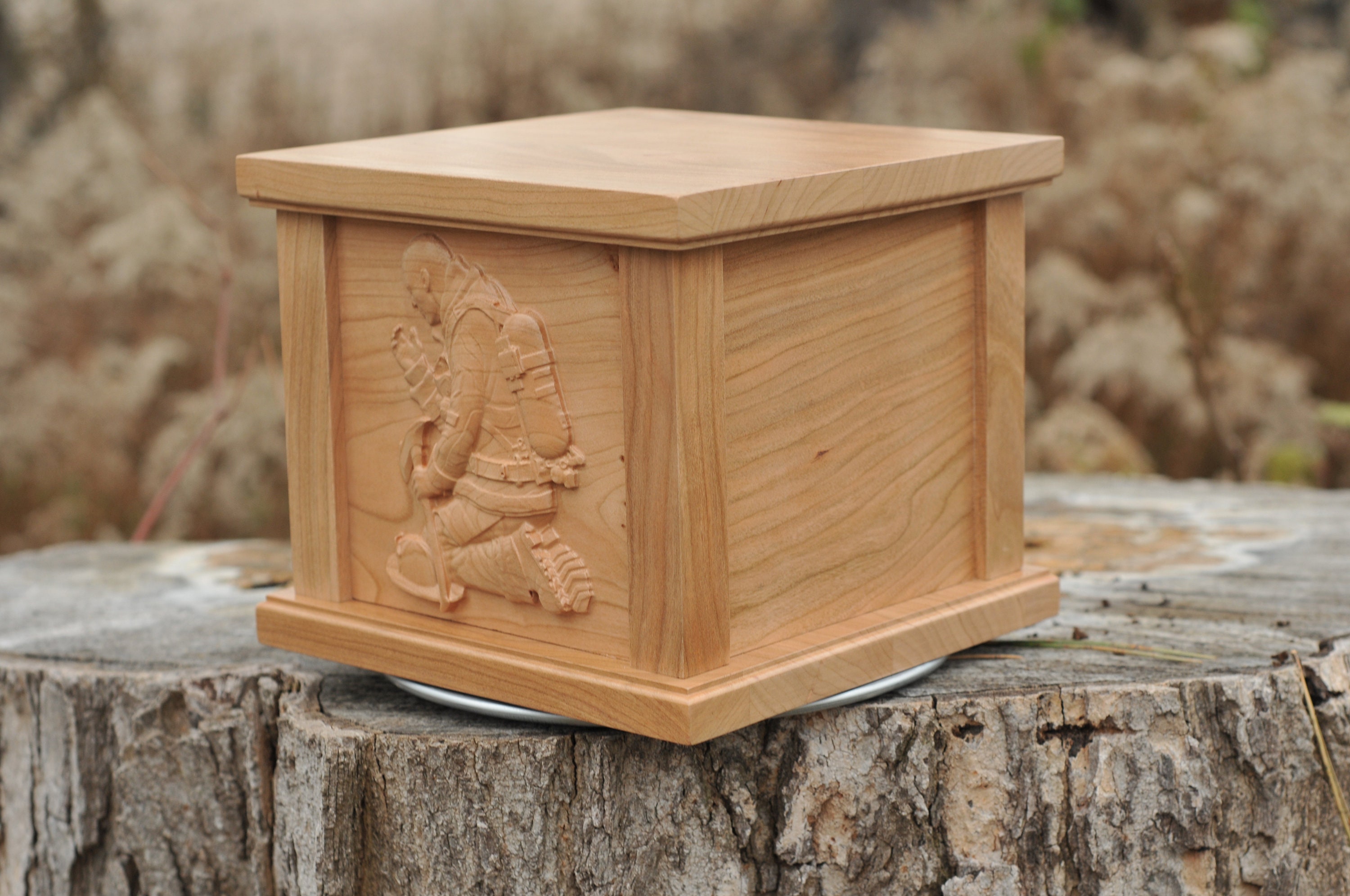 Firefighter Memorial Urn, Personalized Fire Service Keepsake, Hero's ...