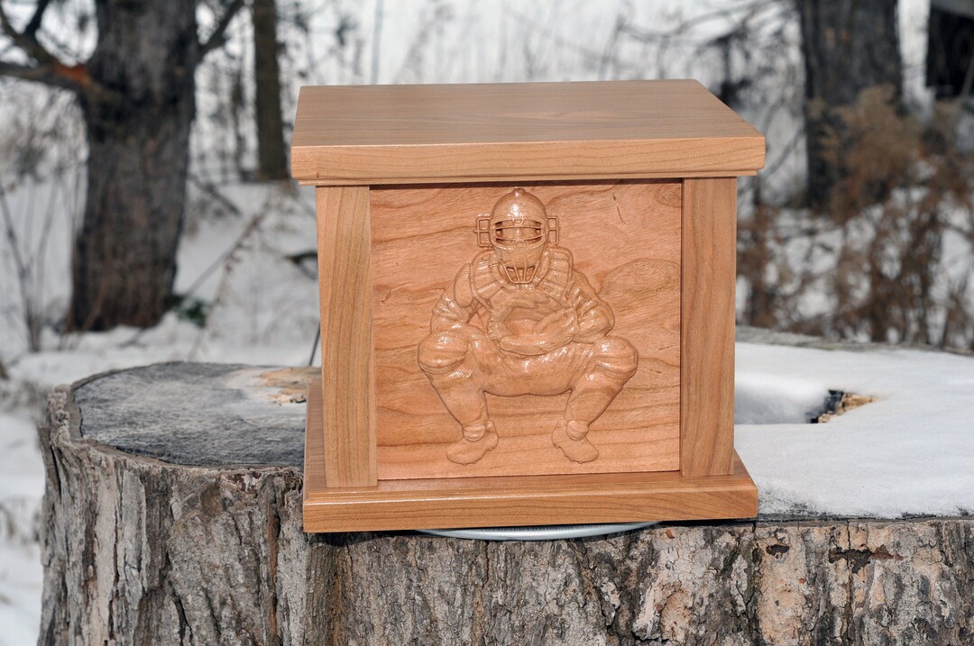 Personalized Baseball Urn for Ashes, Custom Sports-themed Cremation Urn ...