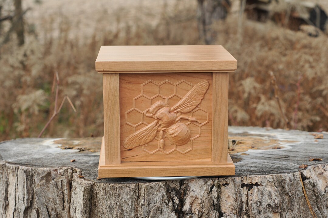 Handcrafted Bee Urn for Ashes, Unique Memorial Cremation Urn, Artisan ...