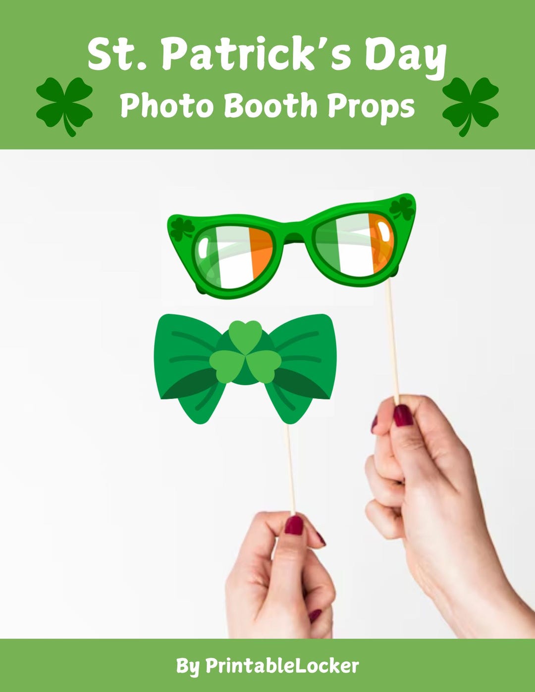 St. Patricks Day Photo Booth Props, St Patrick's Day Printables, 17 ...