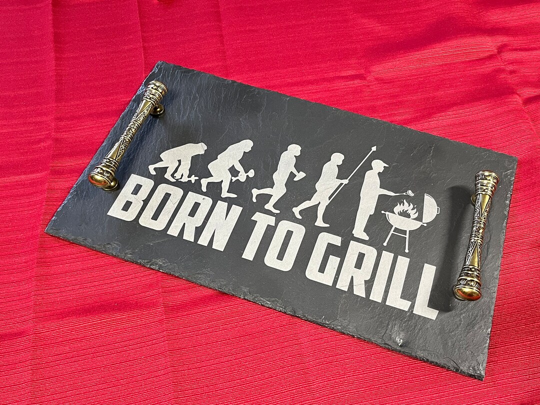 Slate Serving Plate With Laser Engraving and Carrying Handles - Etsy