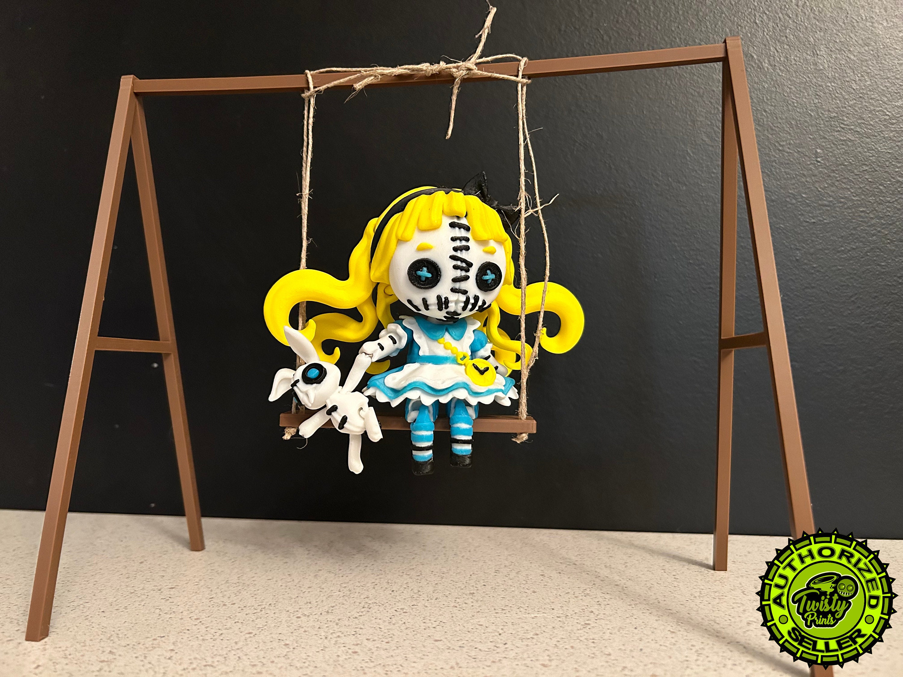 Creepy Doll: Alice Edition With Rabbit Doll Magnets in Hands - Etsy