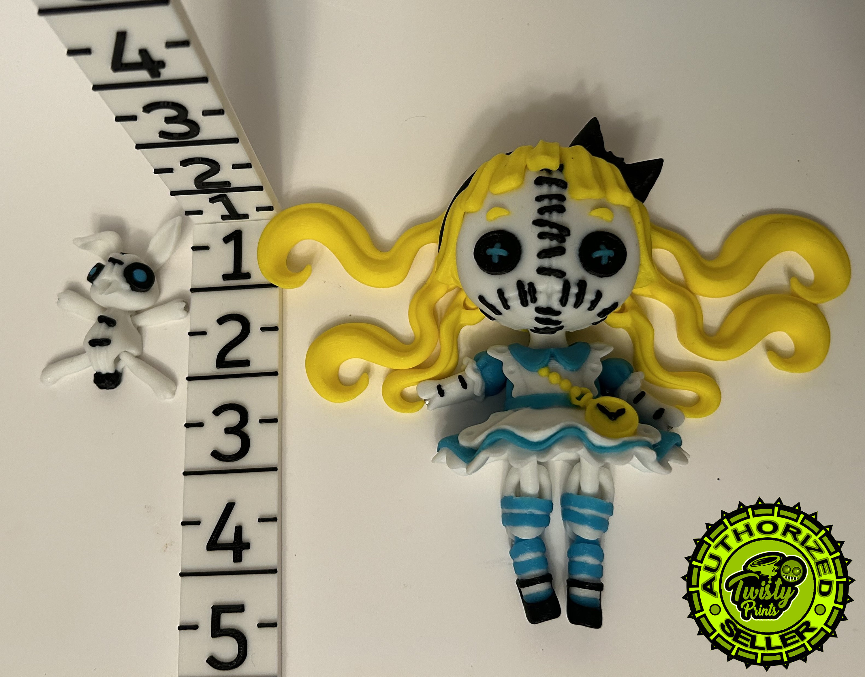 Creepy Doll: Alice Edition With Rabbit Doll - Porcelain Style - Magnets ...