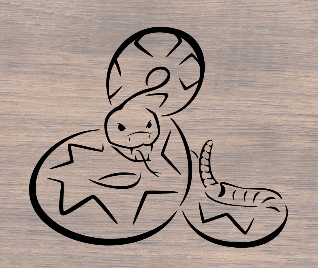 Rattlesnake PNG and SVG - Etsy