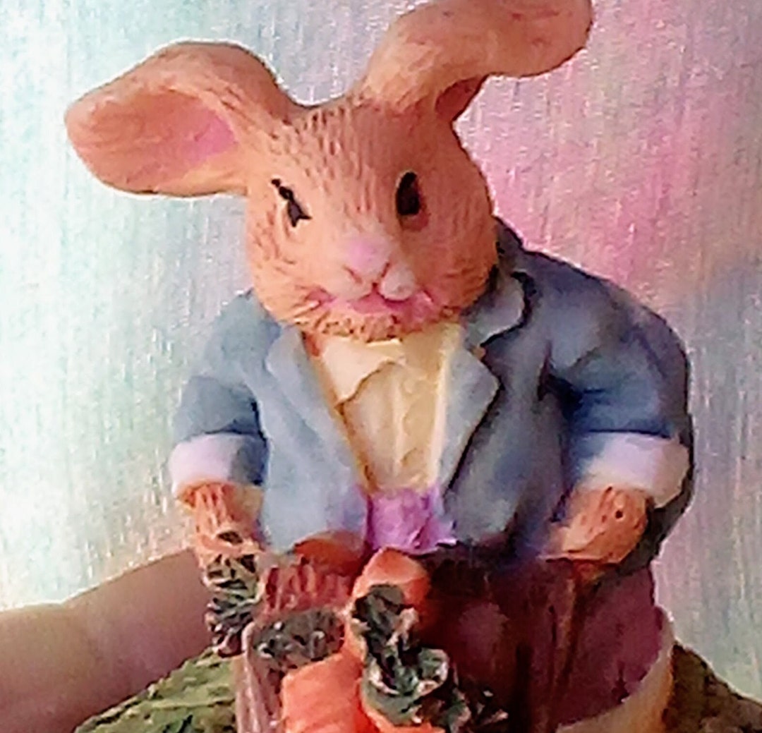Resin Bunny Mini- Figurine Toy Collectible - Etsy
