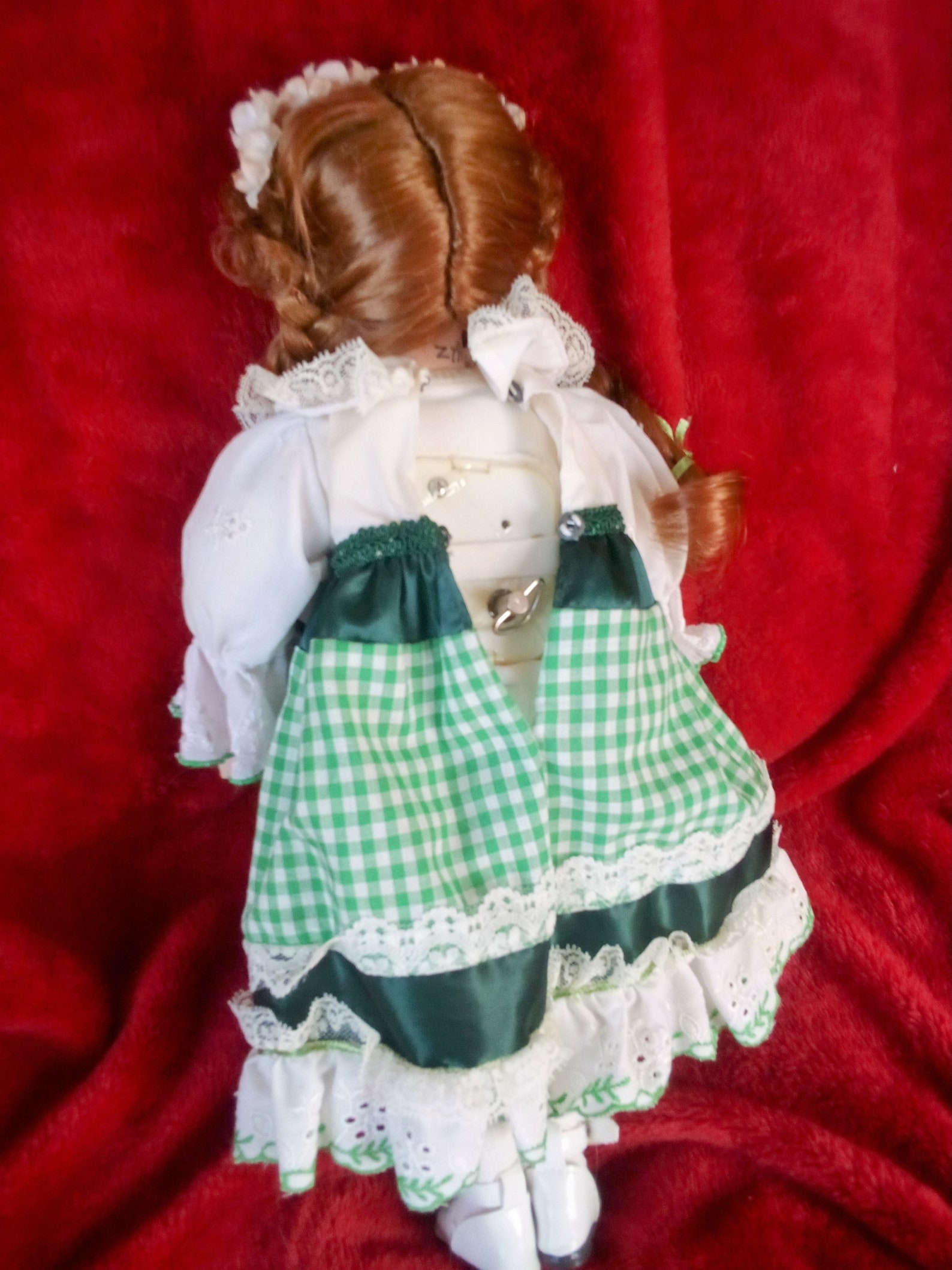 4 Leaf Clover Music Box Doll Paradise Galleries Irish Green Eyed Beauty ...