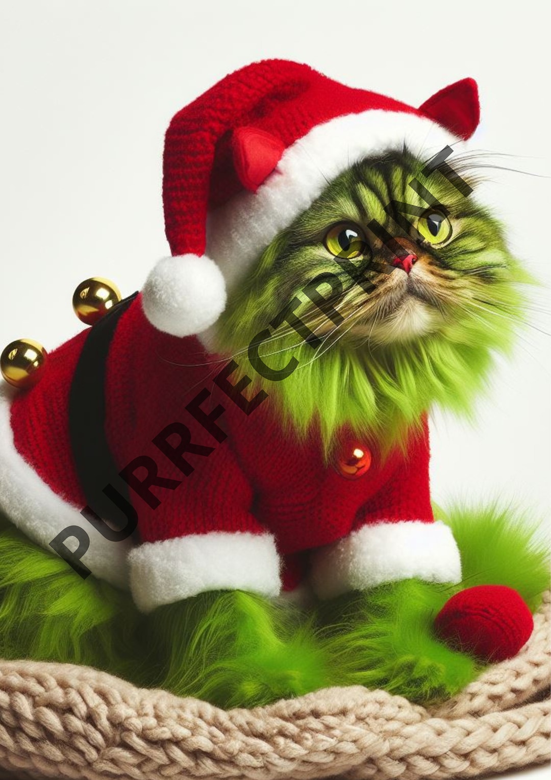 KITTEN GRINCH 2 - Etsy