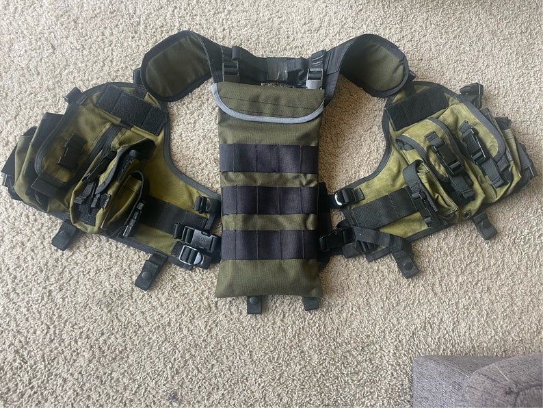 Resident Evil 2 Remake HUNK LBV y bolsa de hidratación, cosplay Réplica ...