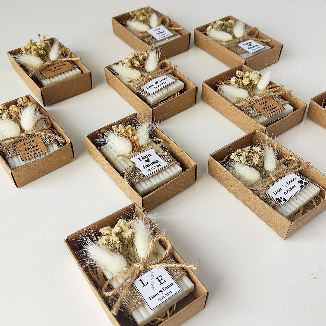 Personalized Soap Favors, Bulk Guest Favors for Wedding, Scented Soap ...