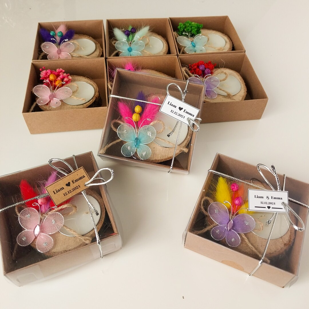 Personalized Candle Wedding Favors, Bulk Candle Wedding Favors for ...